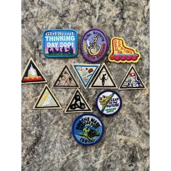 Accessories | Lot Of 19 Vintage 2002001 Girl Scout Patches | Poshmark